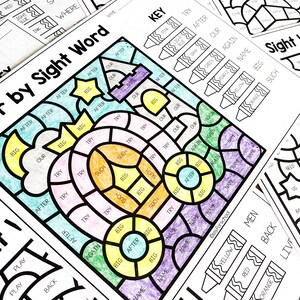 Fairytale Sight Word Color by Code | First & Second Grade | No Prep ...