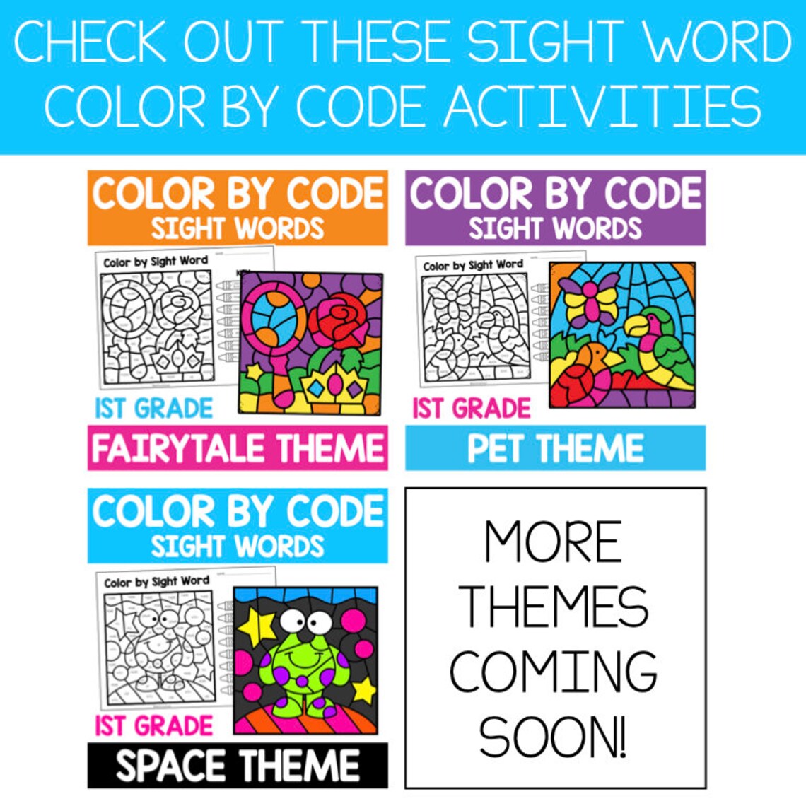 Pond Life Sight Word Color by Code for First & Second Grade, No Prep ...