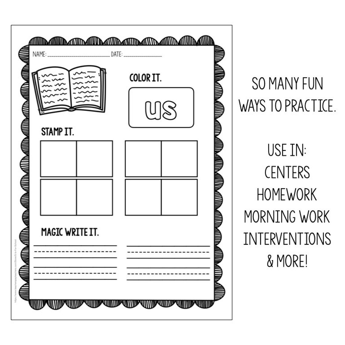 Sight Word Bundle for First Grade, No Prep Sight Word Practice Pages ...