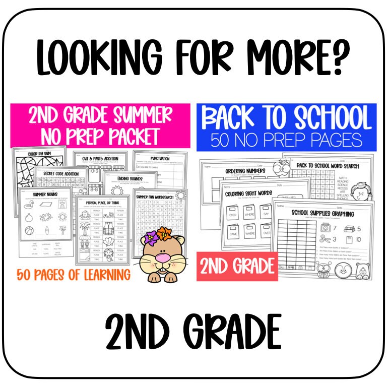 50 Page Fall Early Finisher Worksheet Packet, Math & Language Arts ...