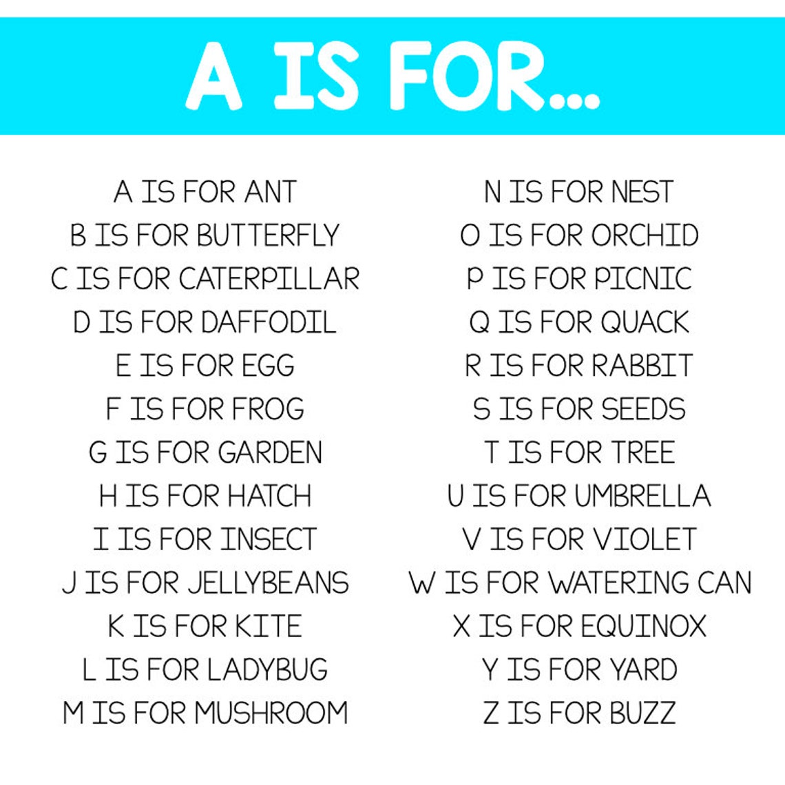 Spring Alphabet Color & Learn Book, Homeschool Summer Letter Practice ...