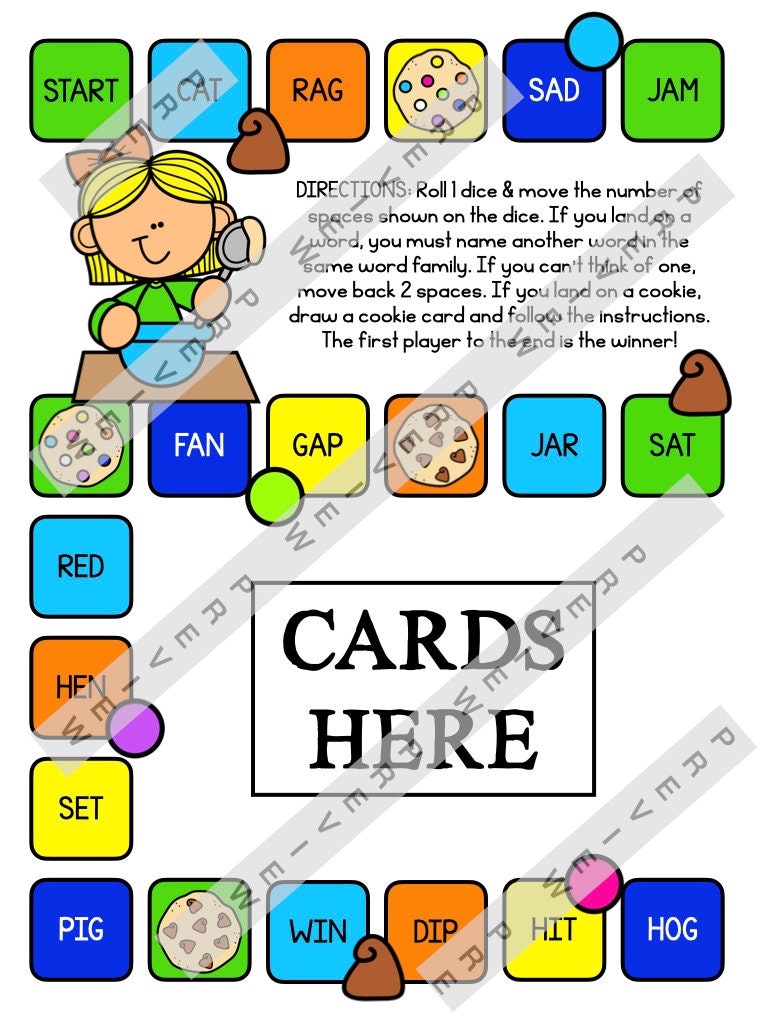 CVC Word Family Literacy Centers for First & Second Grade, Low Prep ...