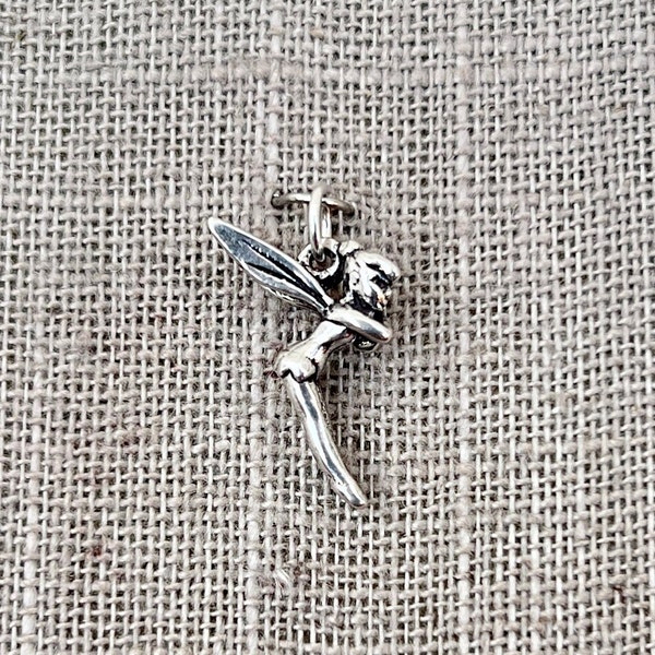 Sterling Silver Tinkerbell Charm - Etsy