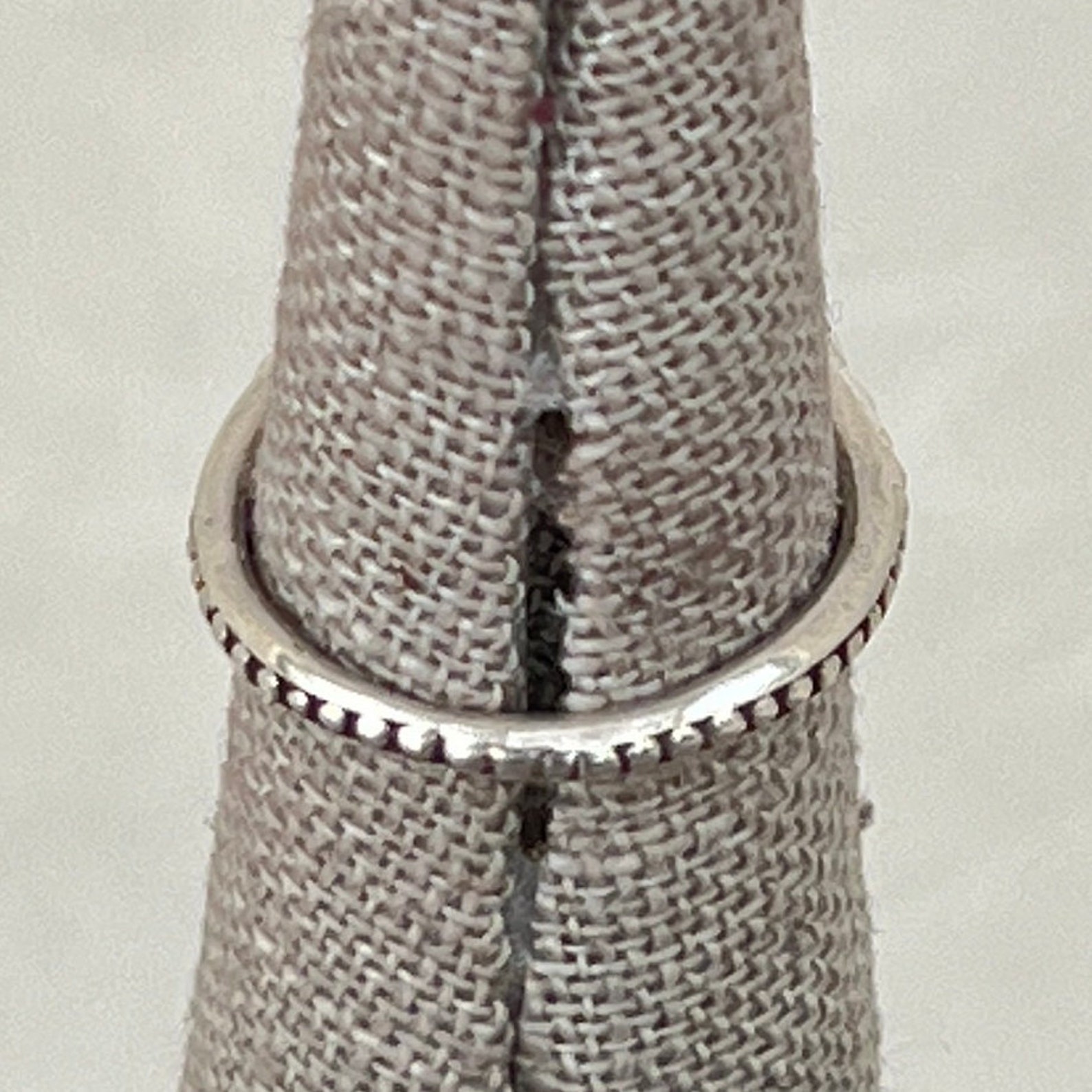 Sterling Silver Raised Beads Ring - Etsy