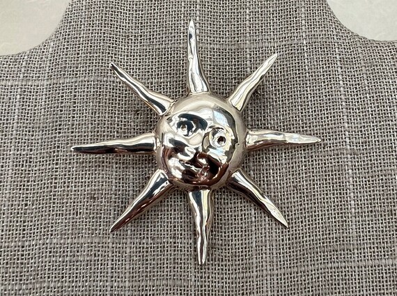 Vintage sterling silver sun - Gem