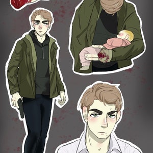Resident Evil Leon S. Kennedy & Ethan Winters Sticker Sheet - Etsy