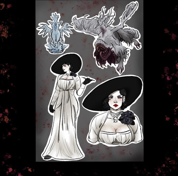 Resident Evil Village Lady Dimitrescu Sticker Sheet - Etsy Australia
