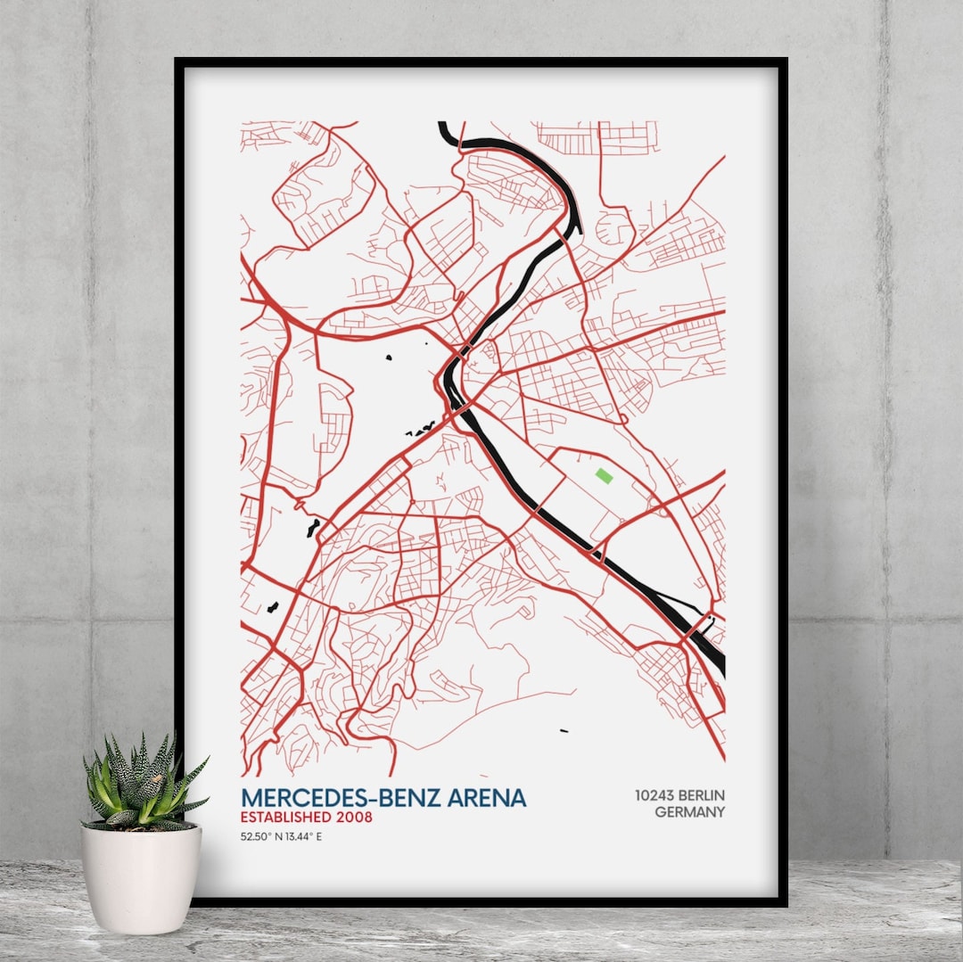 Vfb Stuttgart Gift for Football Fan Vfb Stuttgart Wall Art Football Fan ...