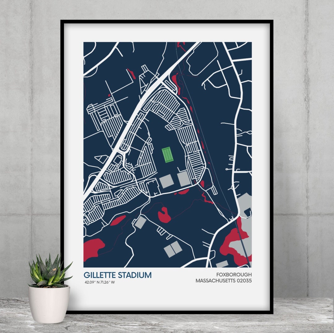 New England Patriots Gift for NFL Fan New England Patriots Wall Art NFL ...