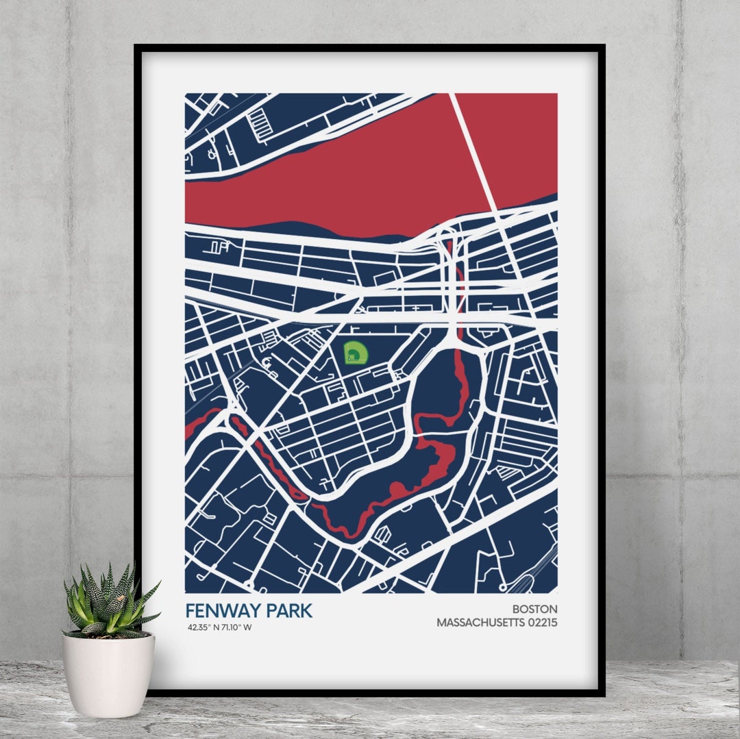 Boston Red Sox Gift for MLB Fan Boston Red Sox Wall Art MLB Fan Boston ...