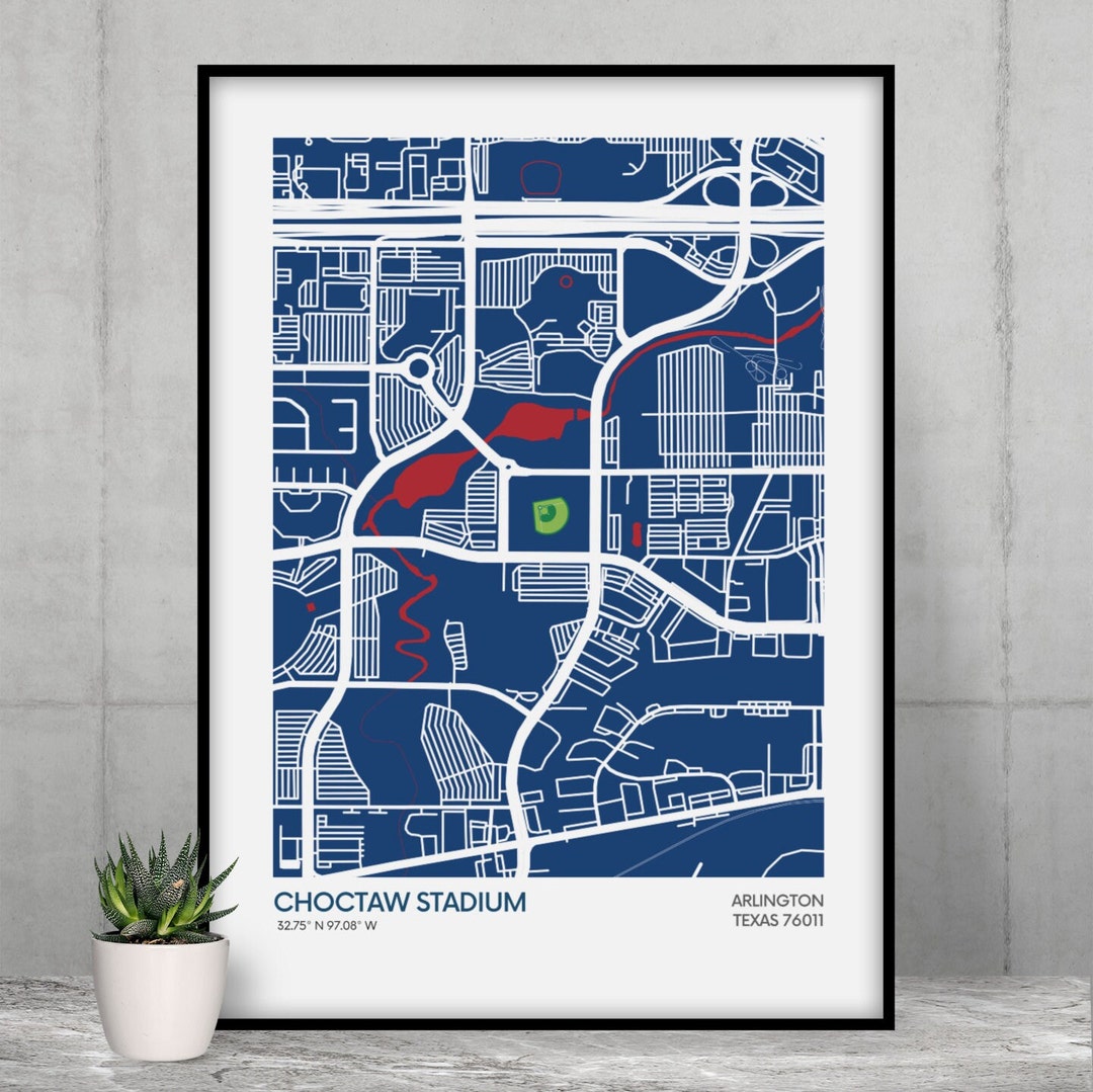 Texas Rangers Gift for MLB Fan Texas Rangers Wall Art MLB Fan Texas ...