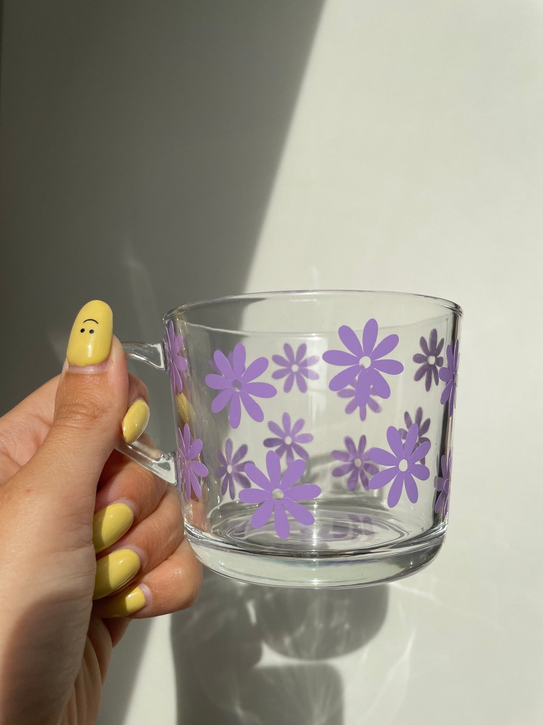 Glass Flower Cup Flower Tableware Flower Gift Tea Glass Flower Glass ...