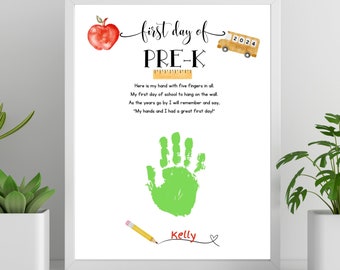 Spanish First Day of School Handprint Memory Book Teacher Resources ...