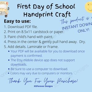 Spanish First Day of School Handprint | Memory Book | Teacher Resources ...