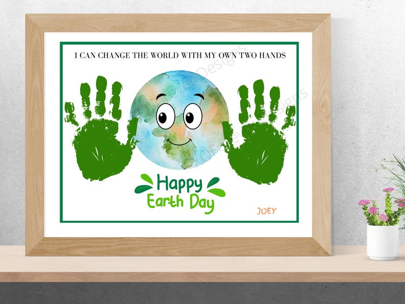 Earth Day Small Hands | Handprint Craft | Earth Day Craft | Kids ...