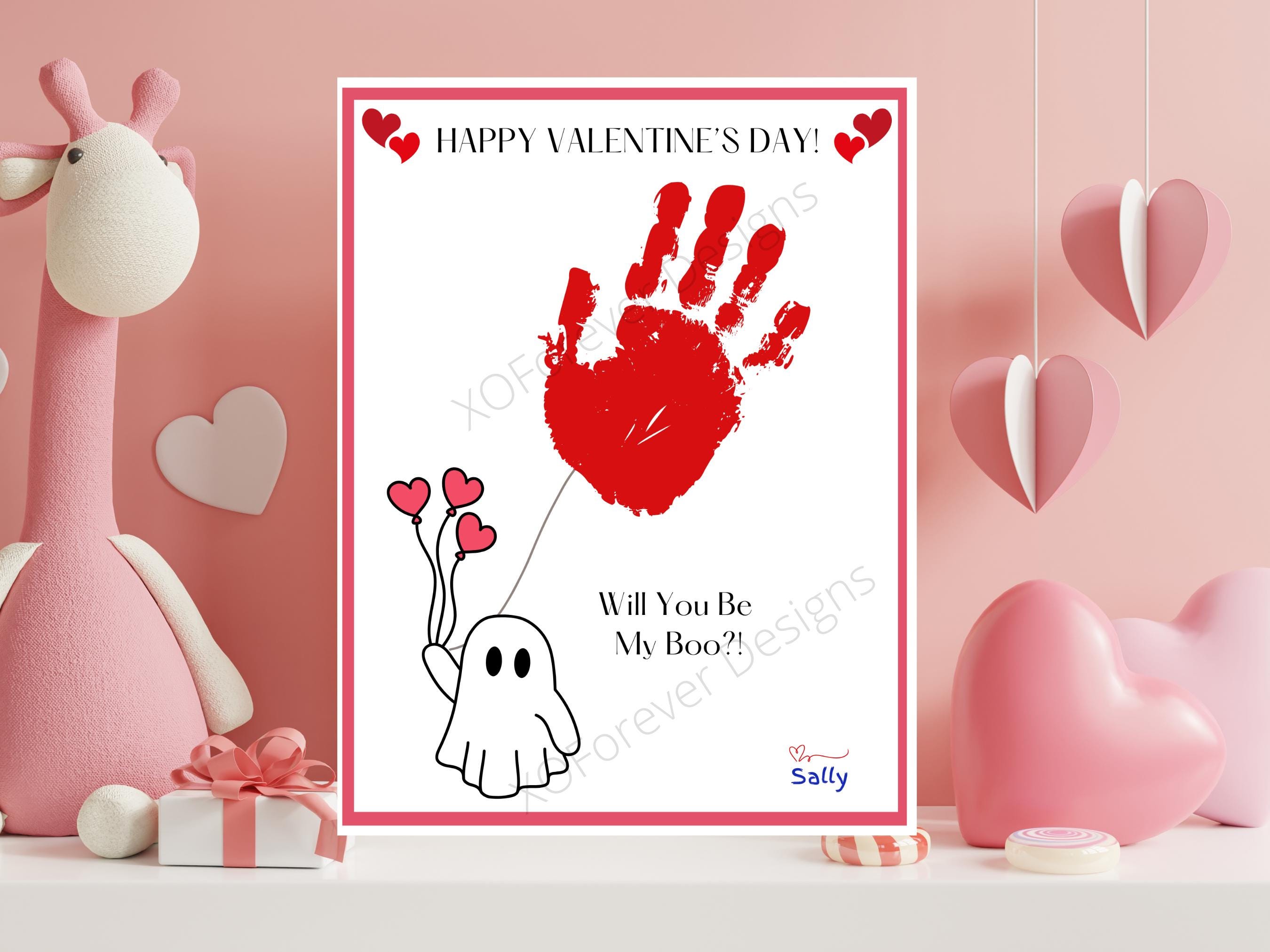 Valentines Day Hand Art | Valentine Craft | Valentine Handprint Craft ...
