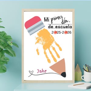 Spanish First Day of School Handprint | Memory Book | Teacher Resources ...