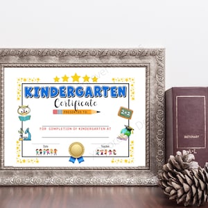 Kindergarten Certificate | End of Year Certificate | Kindergarten ...