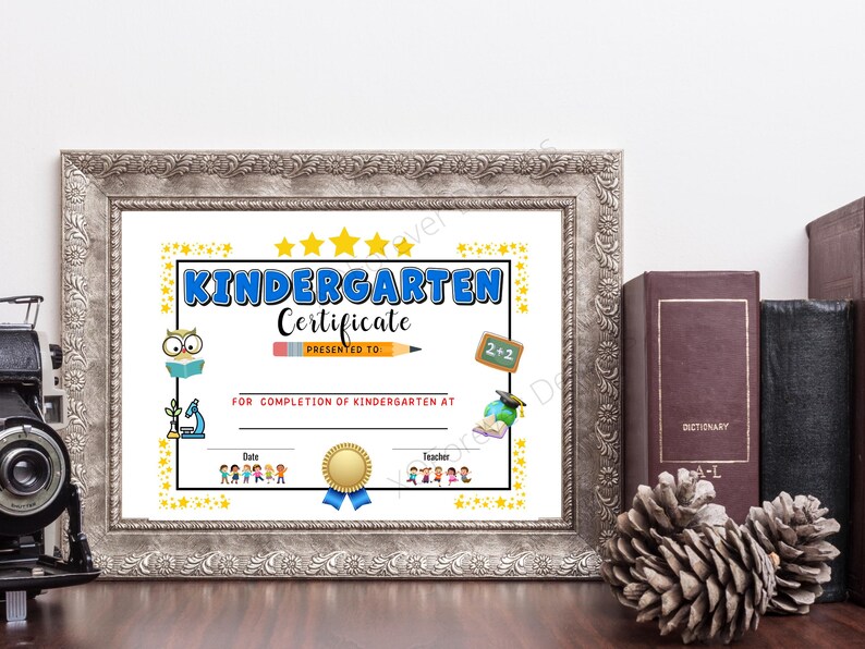 Kindergarten Certificate | End of Year Certificate | Kindergarten ...
