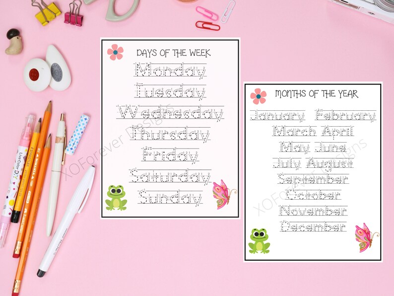 Educational Busy Book | Days of the Week Worksheets | Months of the ...