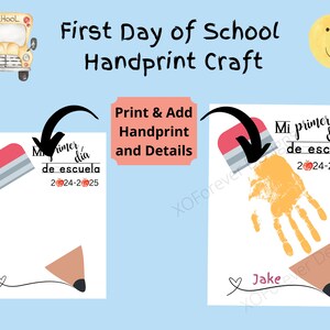 Spanish First Day of School Handprint | Memory Book | Teacher Resources ...