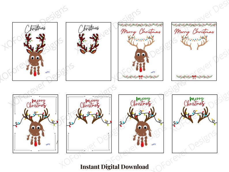 Reindeer Handprint | Christmas Handprint | Reindeer Craft | Christmas ...
