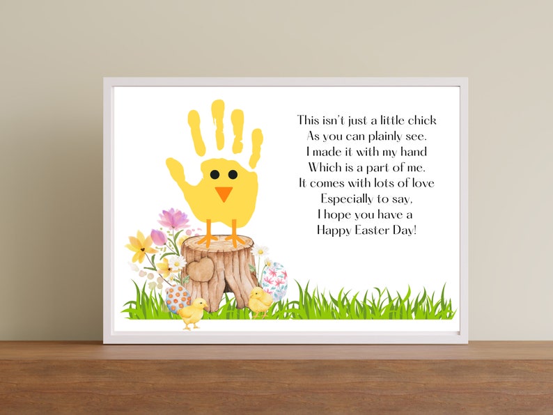 Chick Handprint Craft | Easter Handprint Craft | Handprint Craft | Kids ...