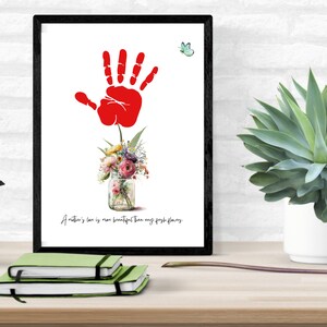 Mother's Day Flower Handprint Craft | Handprint Craft | Kids Handprint ...