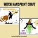Witch Handprint Art | Halloween Handprint |fall Art Craft | Preschool ...