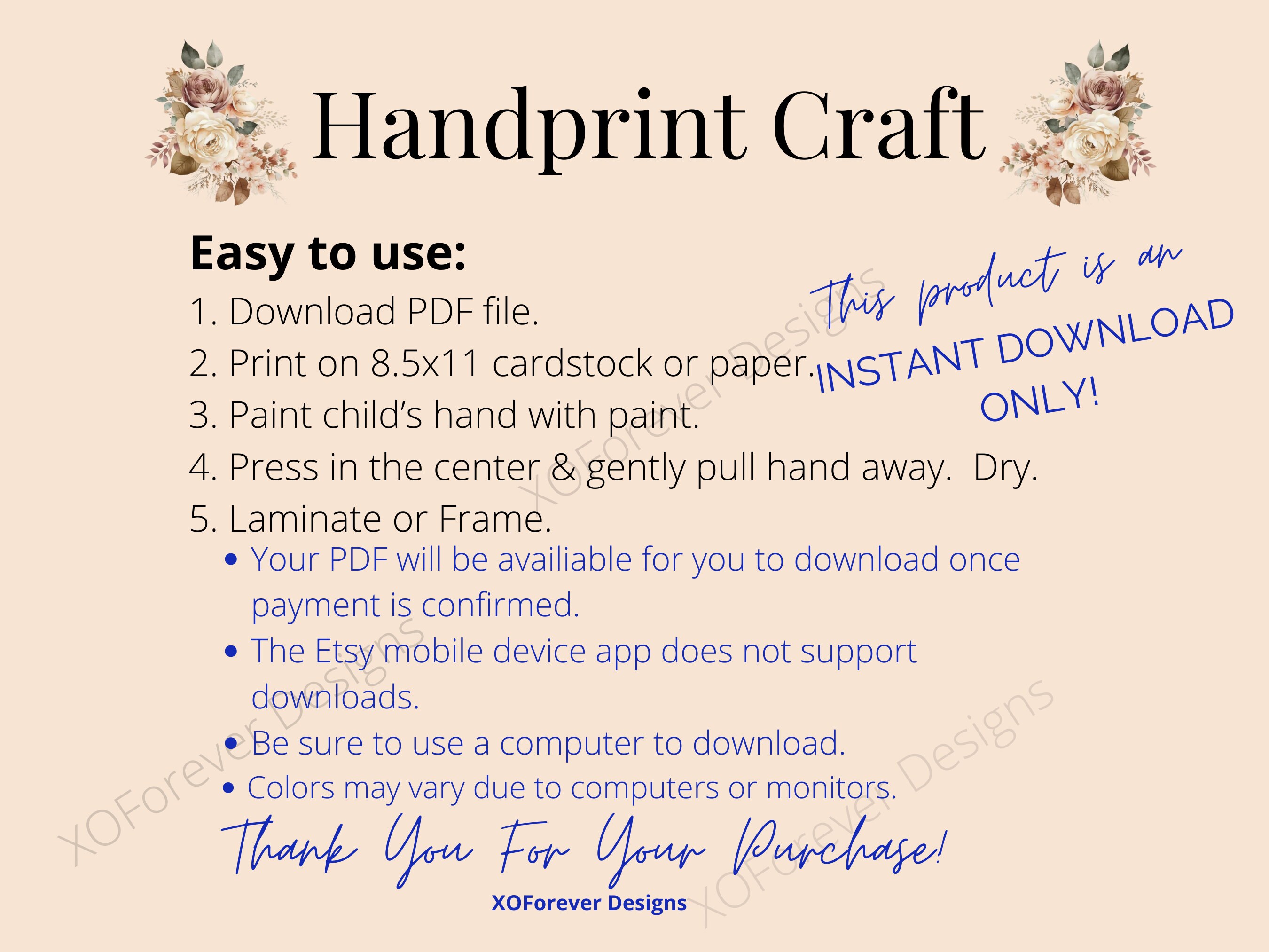 Teacher Appreciation Week Printable Handprint Art | Teachers the Plant ...
