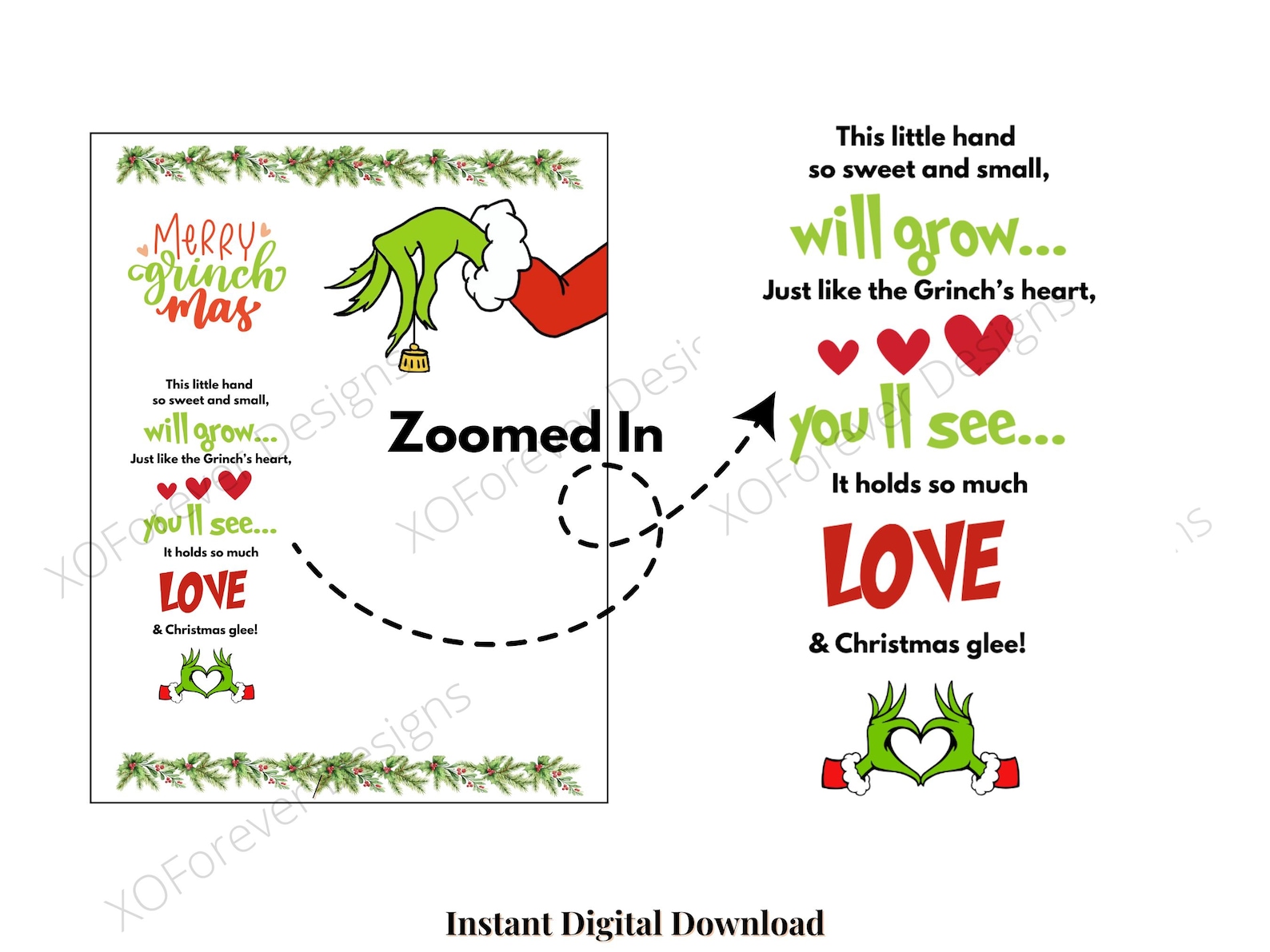 Grinch Handprint | Grinchmas | Christmas Handprint | Grinch Ornament ...