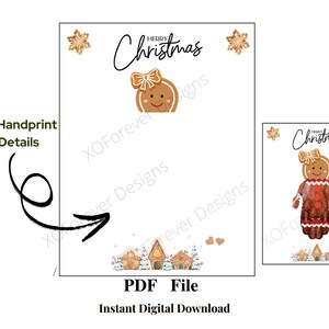 Gingerbread Handprint | Christmas Handprint | Gingerbread Craft ...