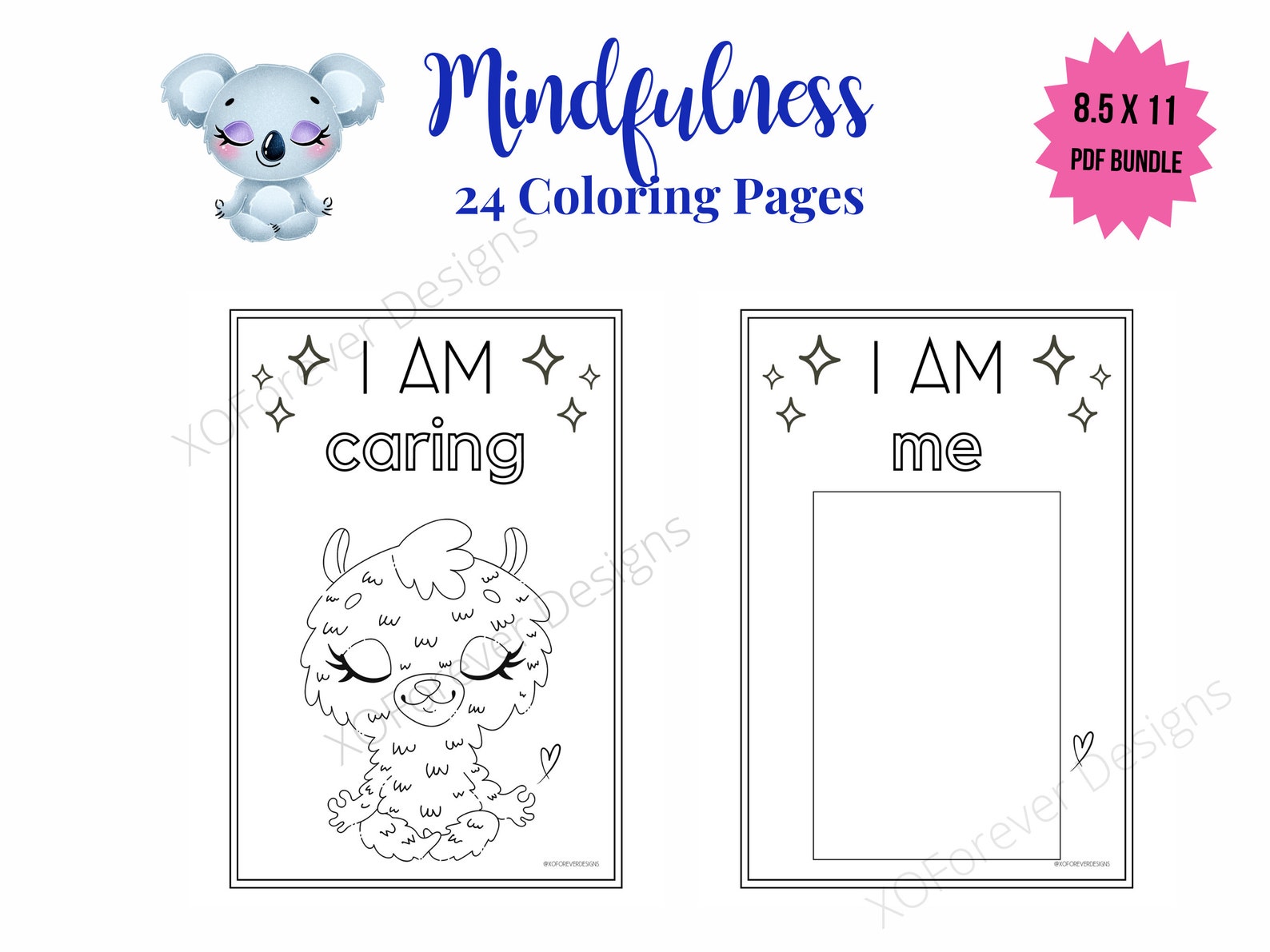 Mindfulness Coloring Book | Positive Affirmations for Kids | Coloring ...