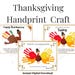 Thanksgiving Handprint | Turkey Handprint |fall Art Craft | Preschool ...