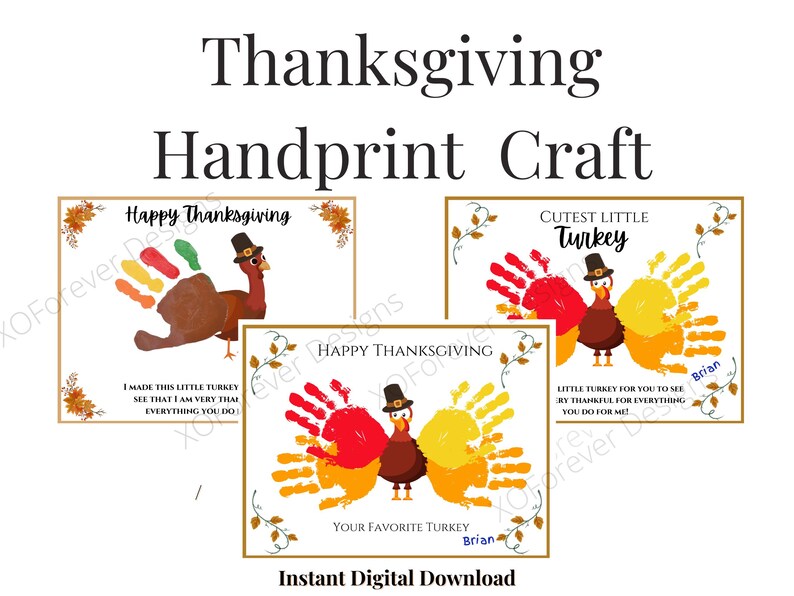 Thanksgiving Handprint | Turkey Handprint |fall Art Craft | Preschool ...