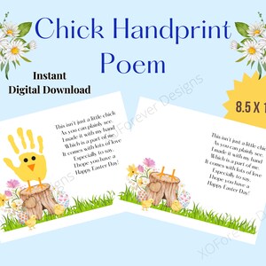 Chick Handprint Craft | Easter Handprint Craft | Handprint Craft | Kids ...
