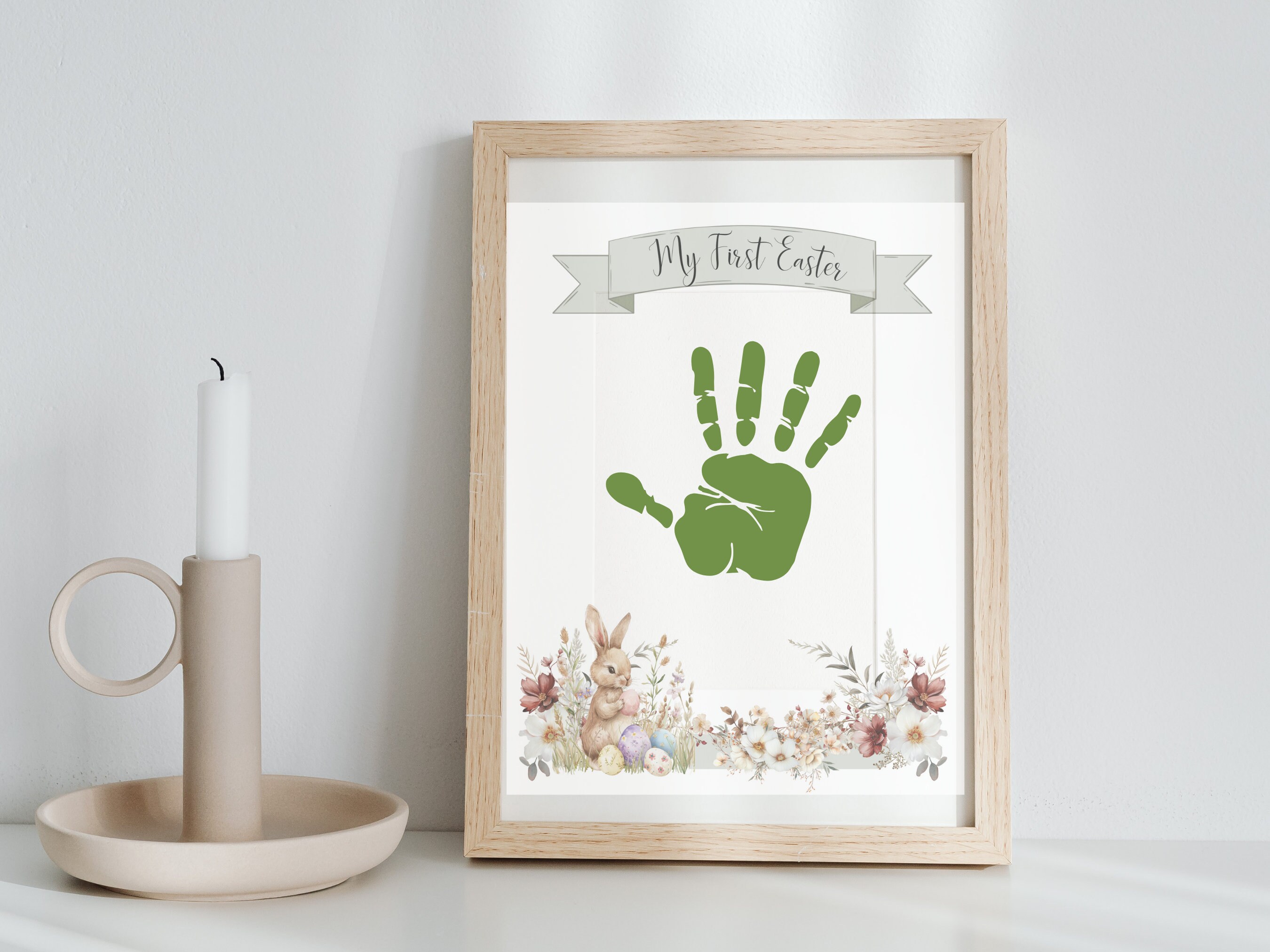 My First Easter Handprint Footprint | Baby's First Easter | Boys First ...