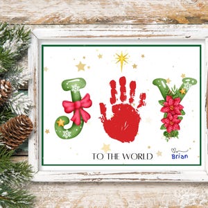Joy to the World Handprint | Christmas Handprint | Handprint Craft ...