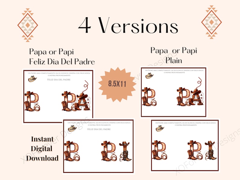 Cowboy Papa/papi | Papa/papi Handprint Craft | Feliz Dia Del Padre ...