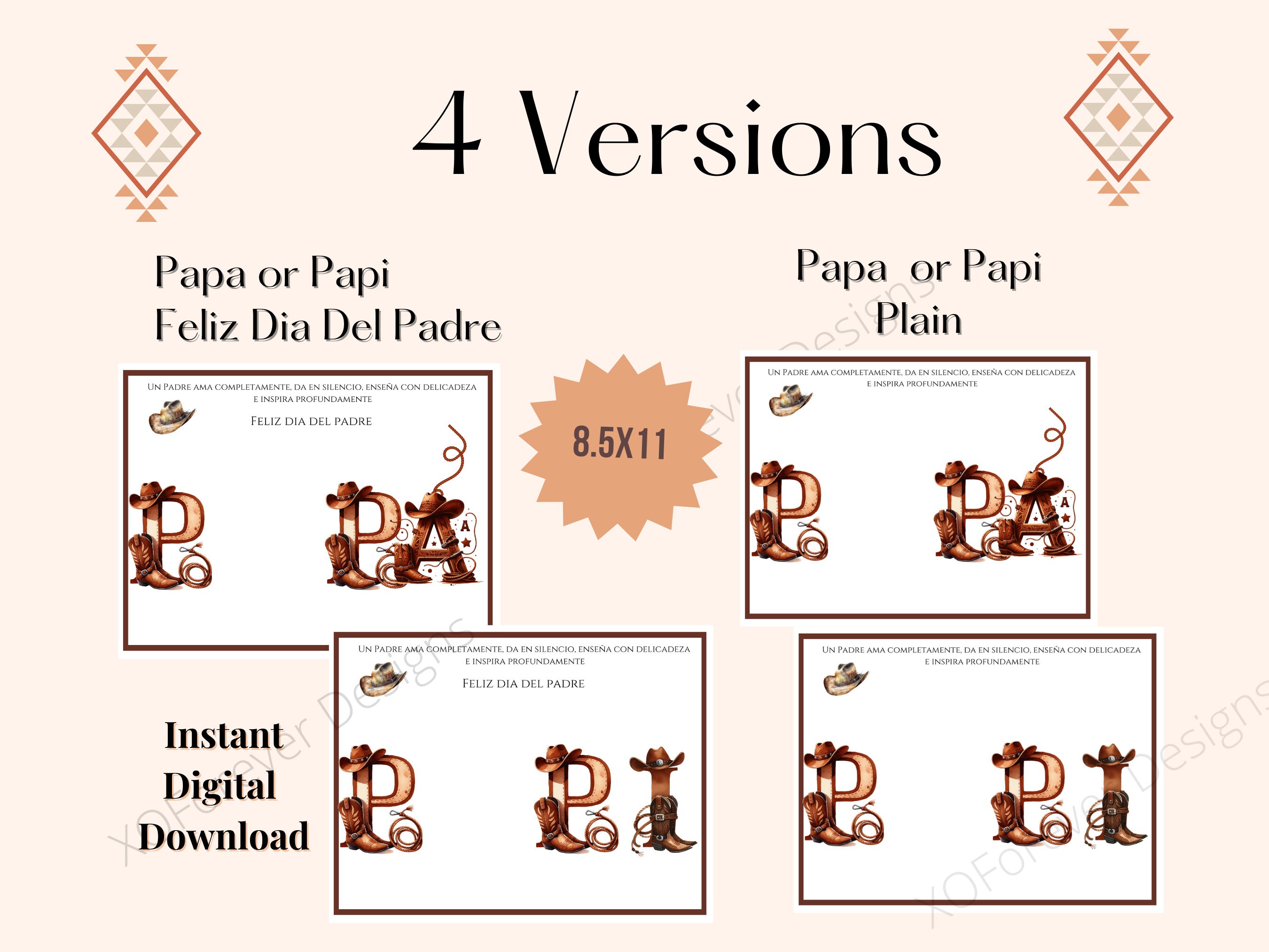 Cowboy Papa/papi | Papa/papi Handprint Craft | Feliz Dia Del Padre ...