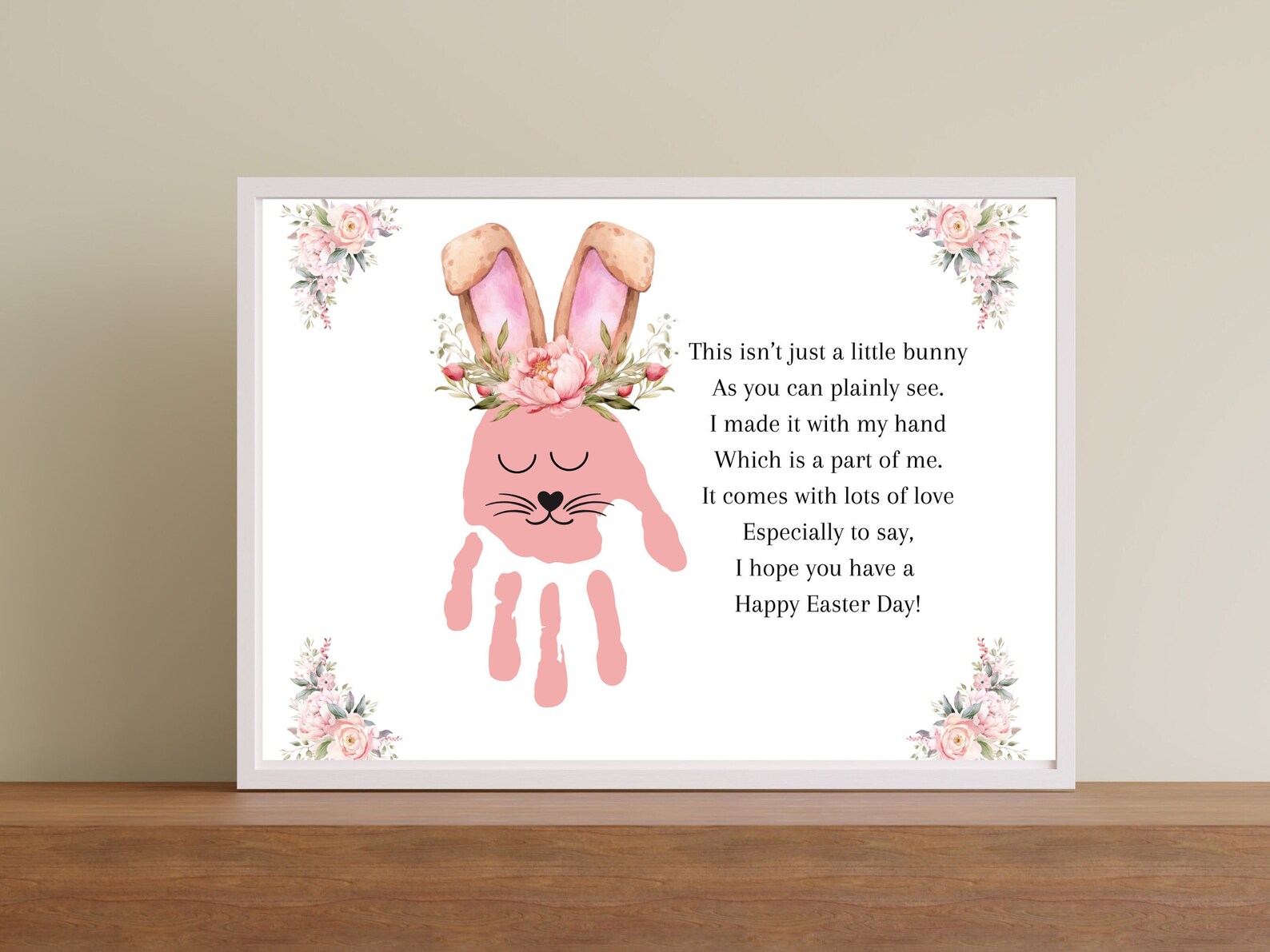 Easter Bunny Handprint Craft | Easter Handprint Craft | Handprint Craft ...