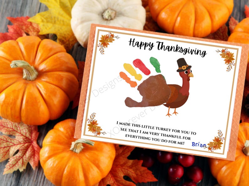 Thanksgiving Handprint | Turkey Handprint |fall Art Craft | Preschool ...