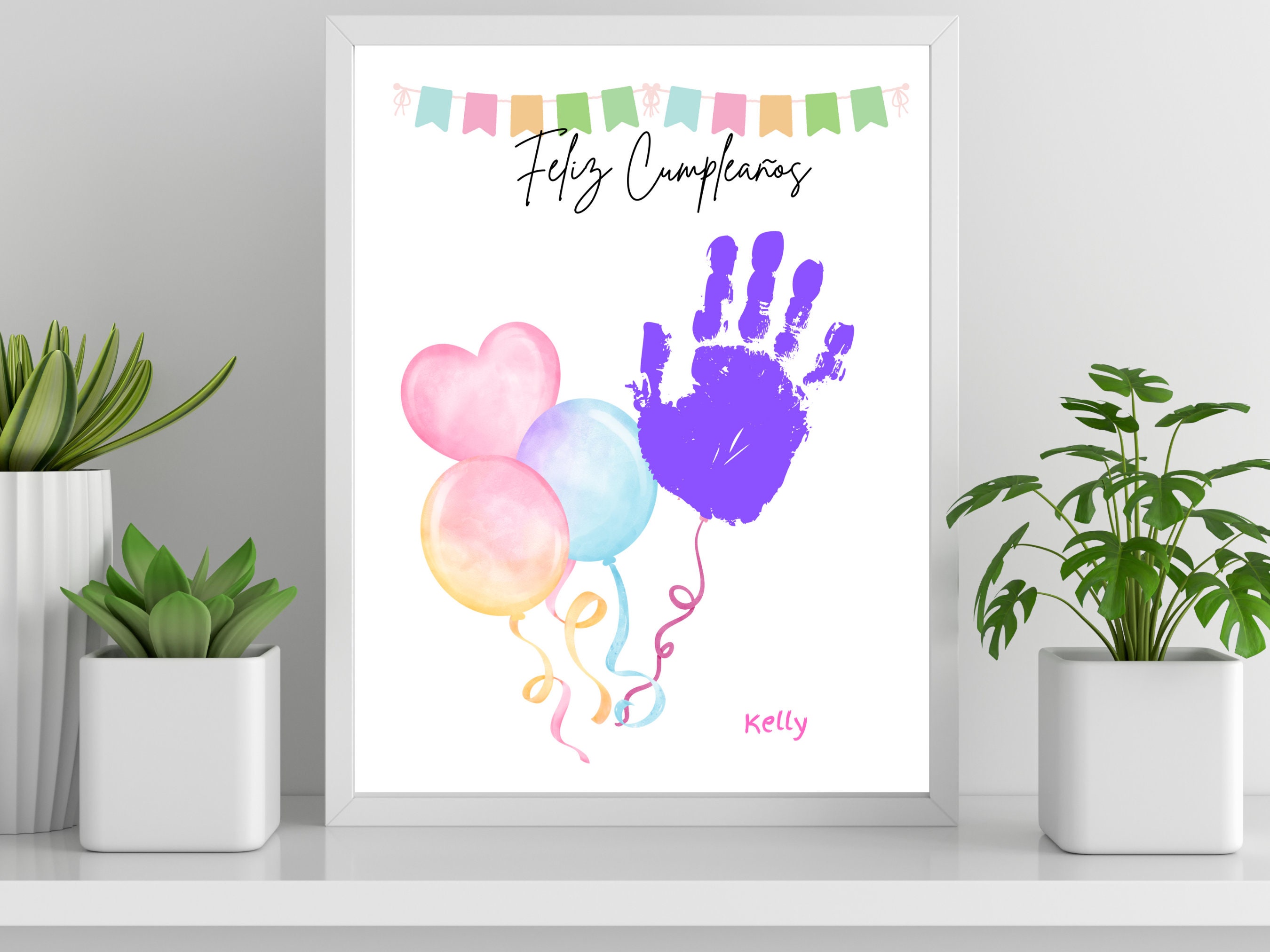 Feliz Cumpleaños | Handprint Craft | Handprint Keepsake | Handprint Art ...