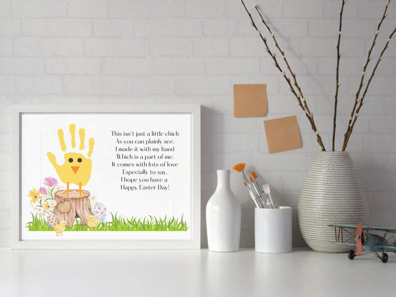 Chick Handprint Craft | Easter Handprint Craft | Handprint Craft | Kids ...