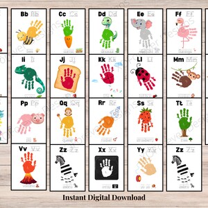 ABC Handprint Art Craft | Teacher Resources | Hello Preschool ...