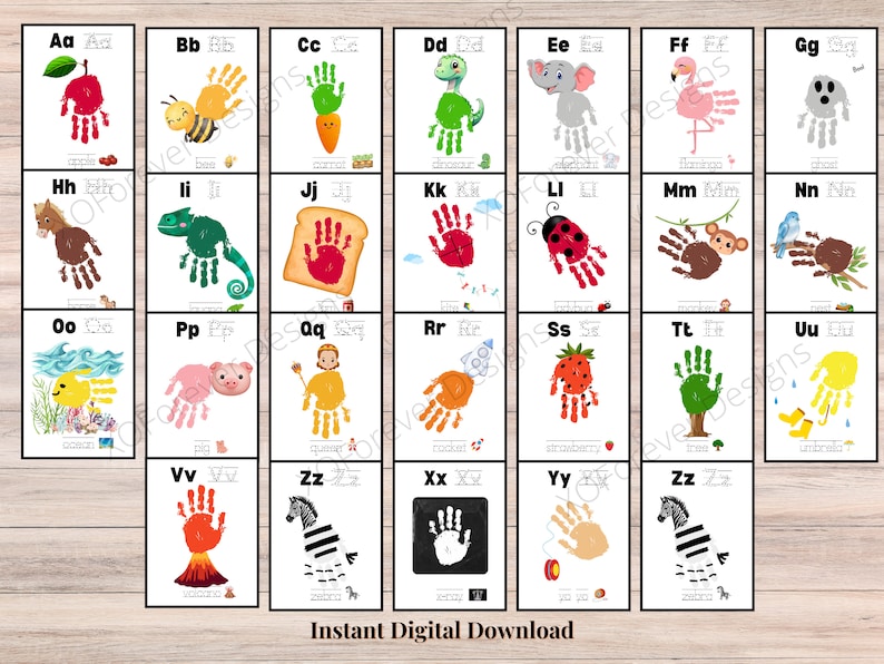 ABC Handprint Art Craft | Teacher Resources | Hello Preschool ...