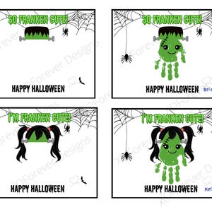 Frankenstein Handprint | Halloween Handprint |fall Art Craft ...