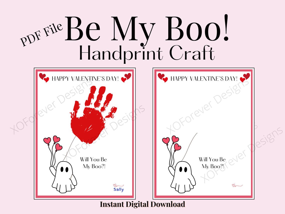 Valentines Day Hand Art | Valentine Craft | Valentine Handprint Craft ...