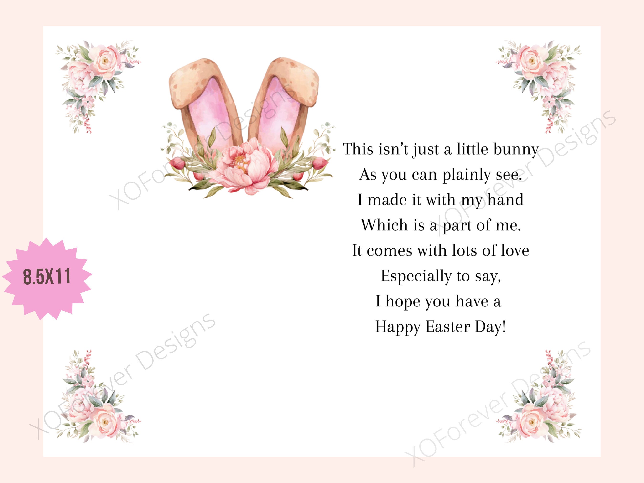 Bunny Handprint Craft | Easter Handprint Craft | Handprint Craft | Kids ...