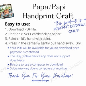Baseball Papa/papi | Papa/papi Handprint Craft | Feliz Dia Del Padre ...